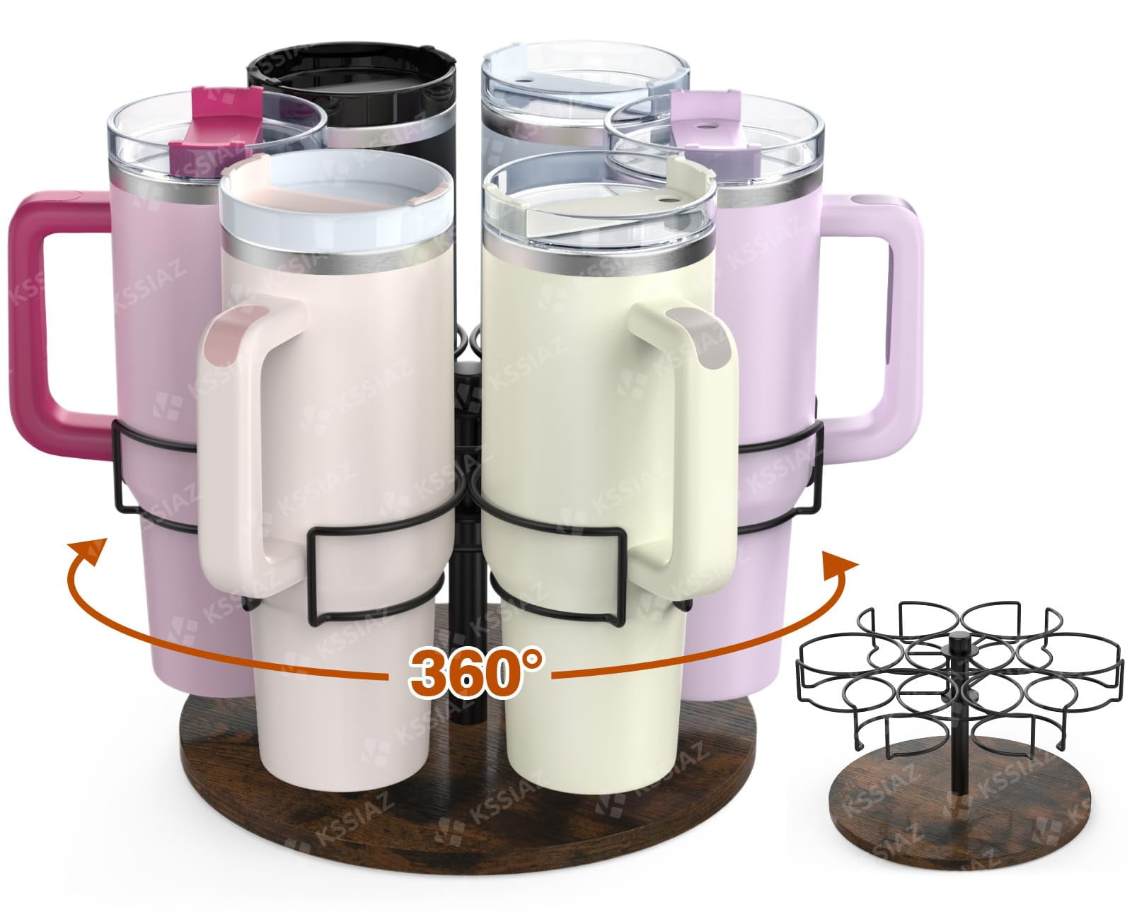 Water Bottle Organizer for Stanley 40 oz Tumbler with Handle, Rotatable ...