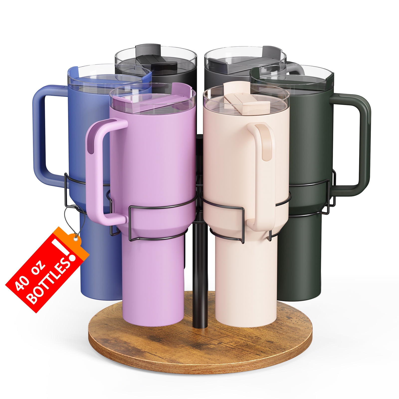 Yeuslor Water Bottle Organizer for Stanley 40 oz Tumbler with Handle ...