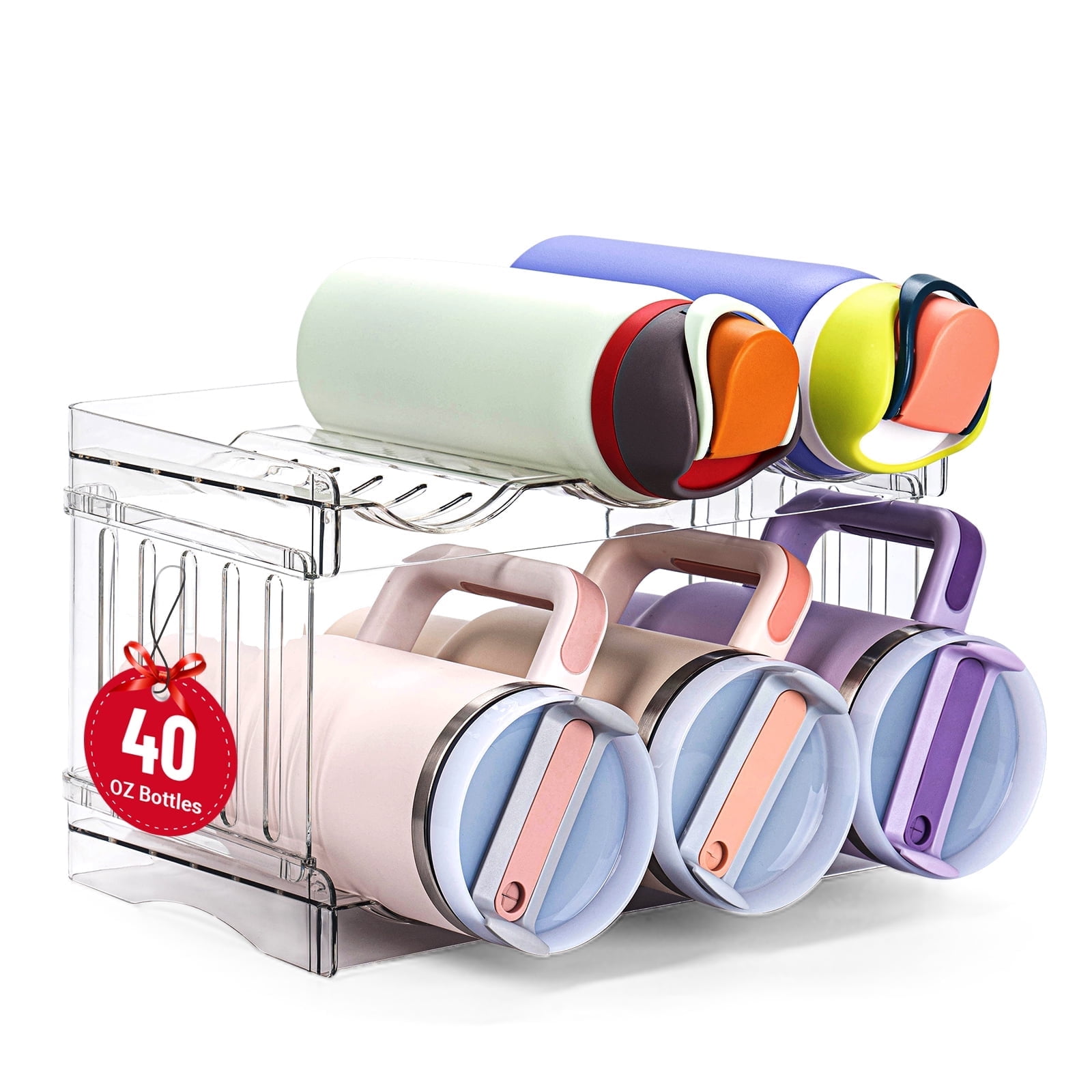 Water Bottle Organizer for Stanley Cup Accessories, Pantry Cabinet ...