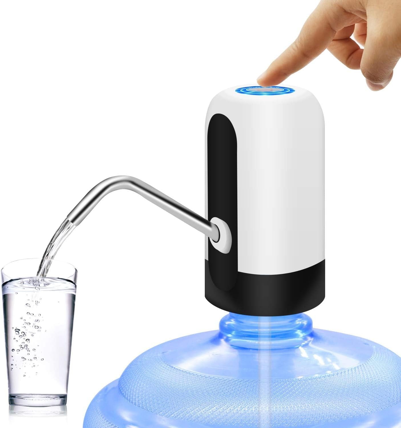 Water Bottle Pump 5 Gallon, Electric Drinking Water Pump for 48mm Screw ...