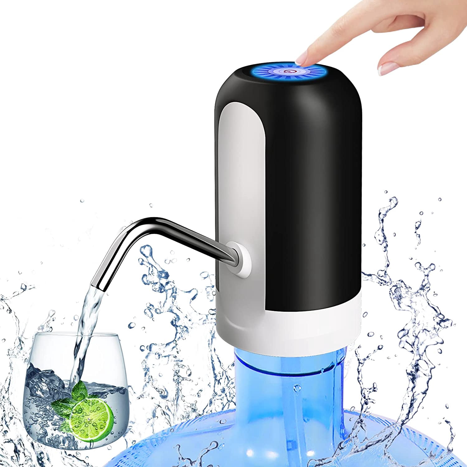 Water Bottle Pump 5 Gallon Water Dispenser, Portable Electric Water Jug ...