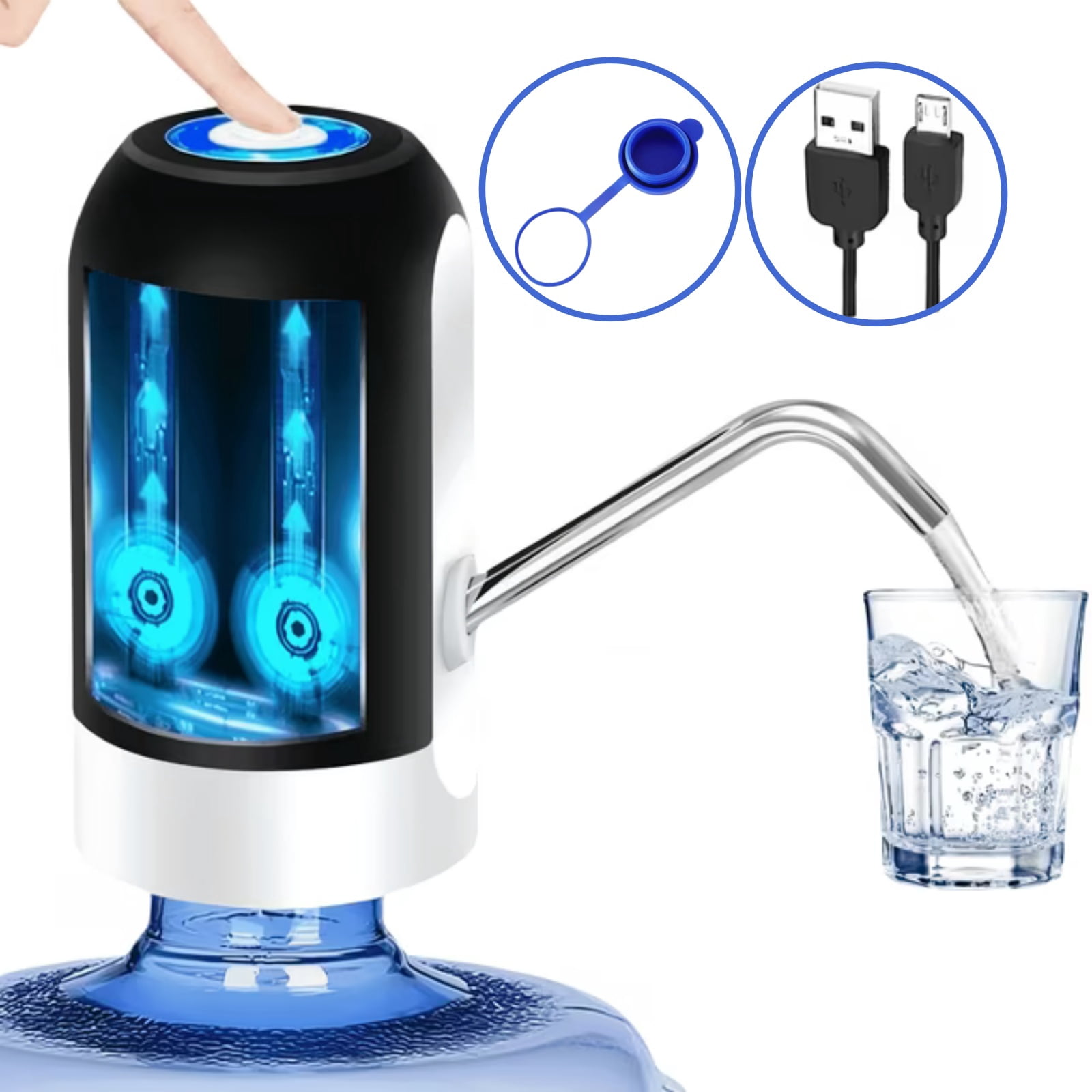 Water Bottle Pump, Automatic Electric Drinking Water Pump, USB Charging ...
