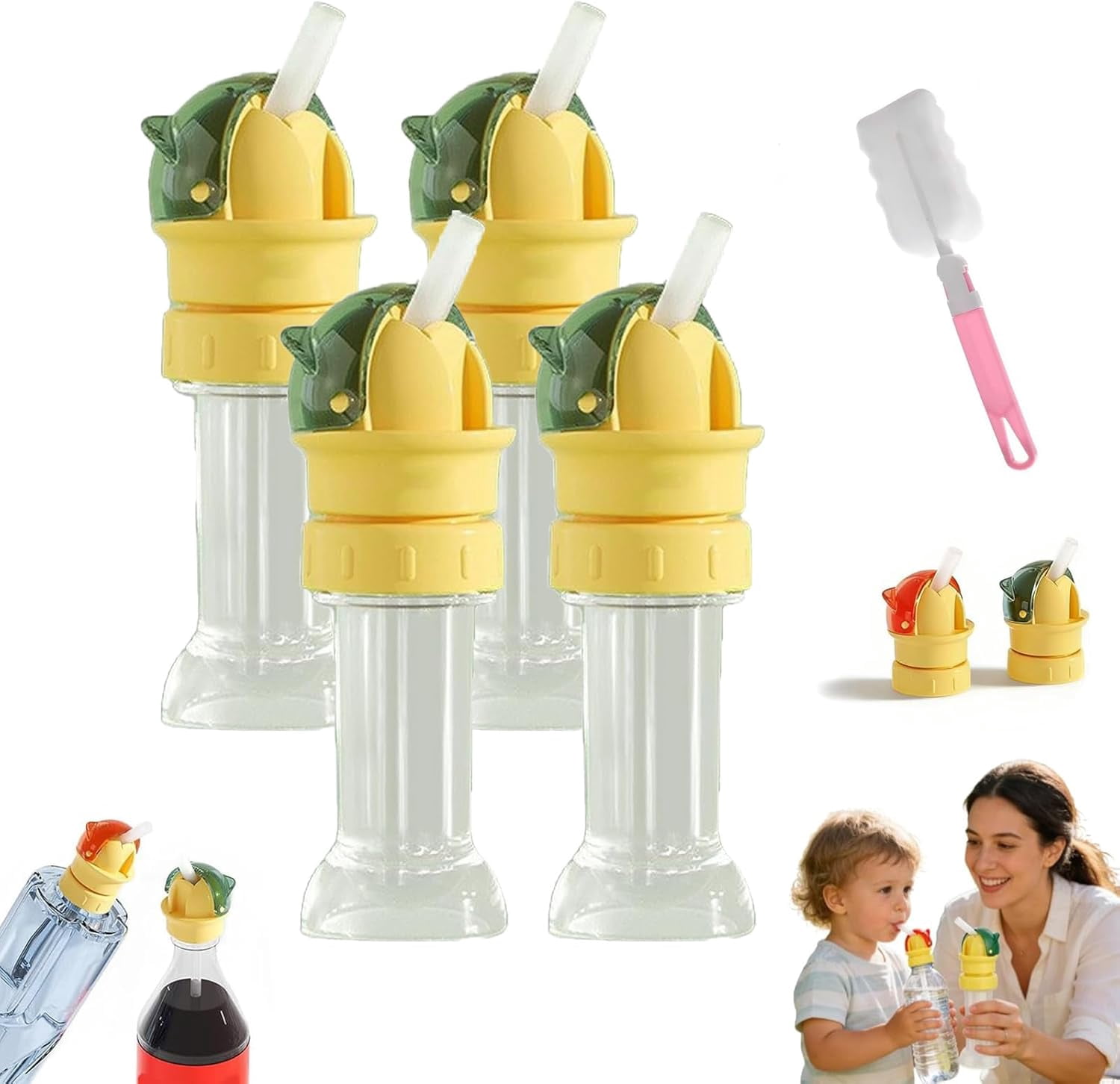 Water Bottle Spout Conversion Cap with Straw, 2026 Upgraded Water ...