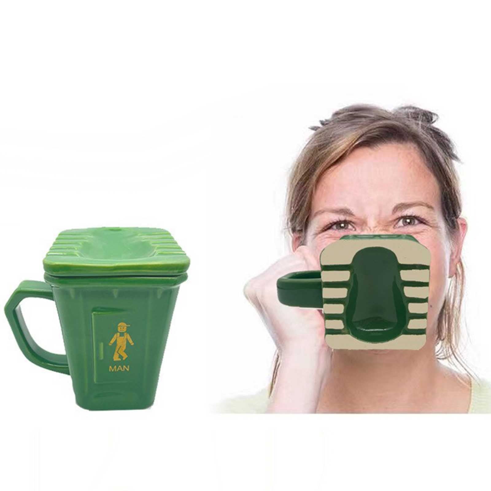Water Bottle,Squatting Toilet Shape Ceramic Mug Funny Toilet Mug Weird ...