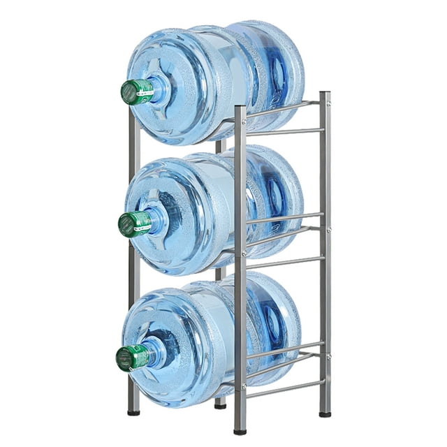 Water Bottle Storage 3 Layer Shelf, Pure Water Bucket Storage Rack ...