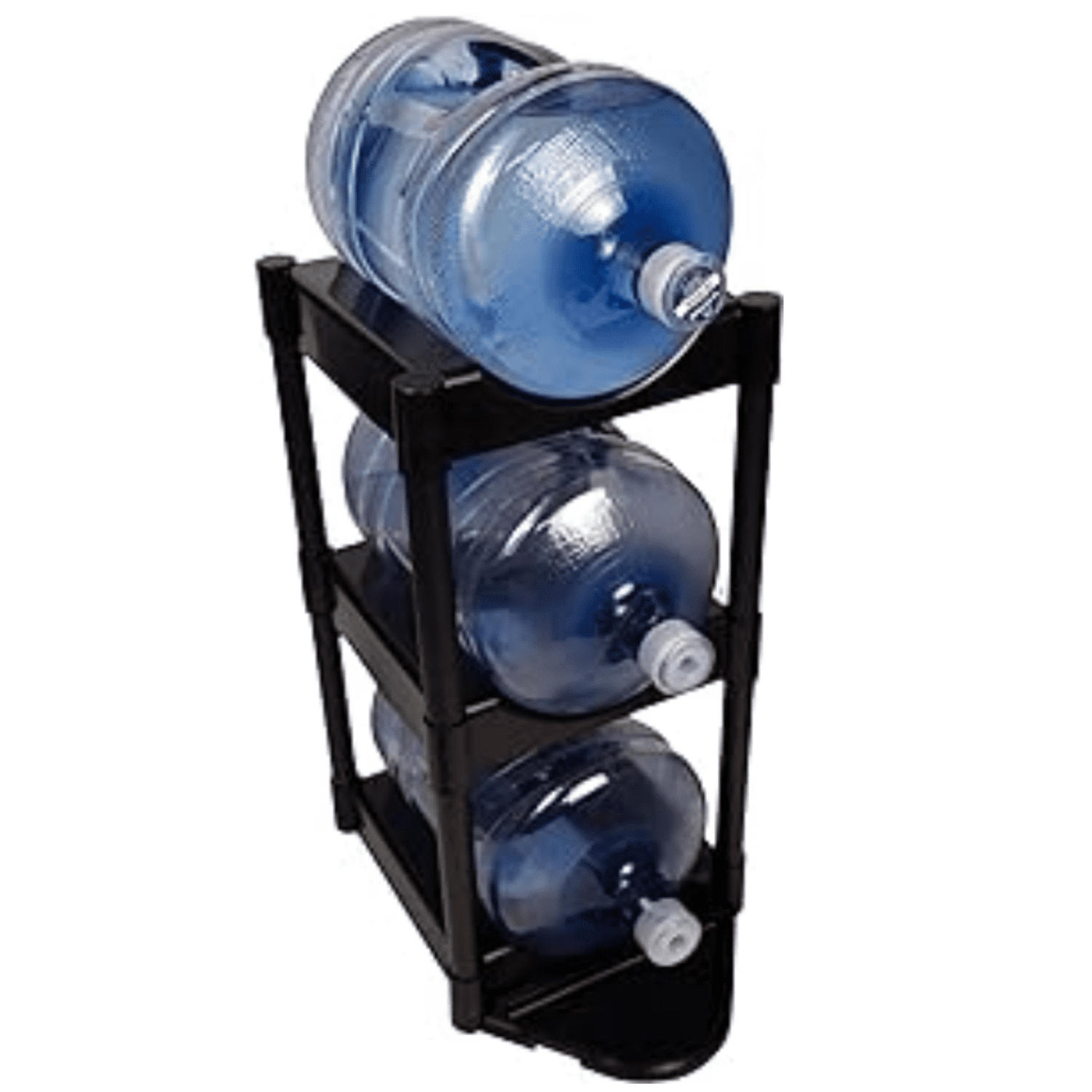 Water Bottle Storage Rack 3 Tray - Plastic Water Bottle Organizer for ...