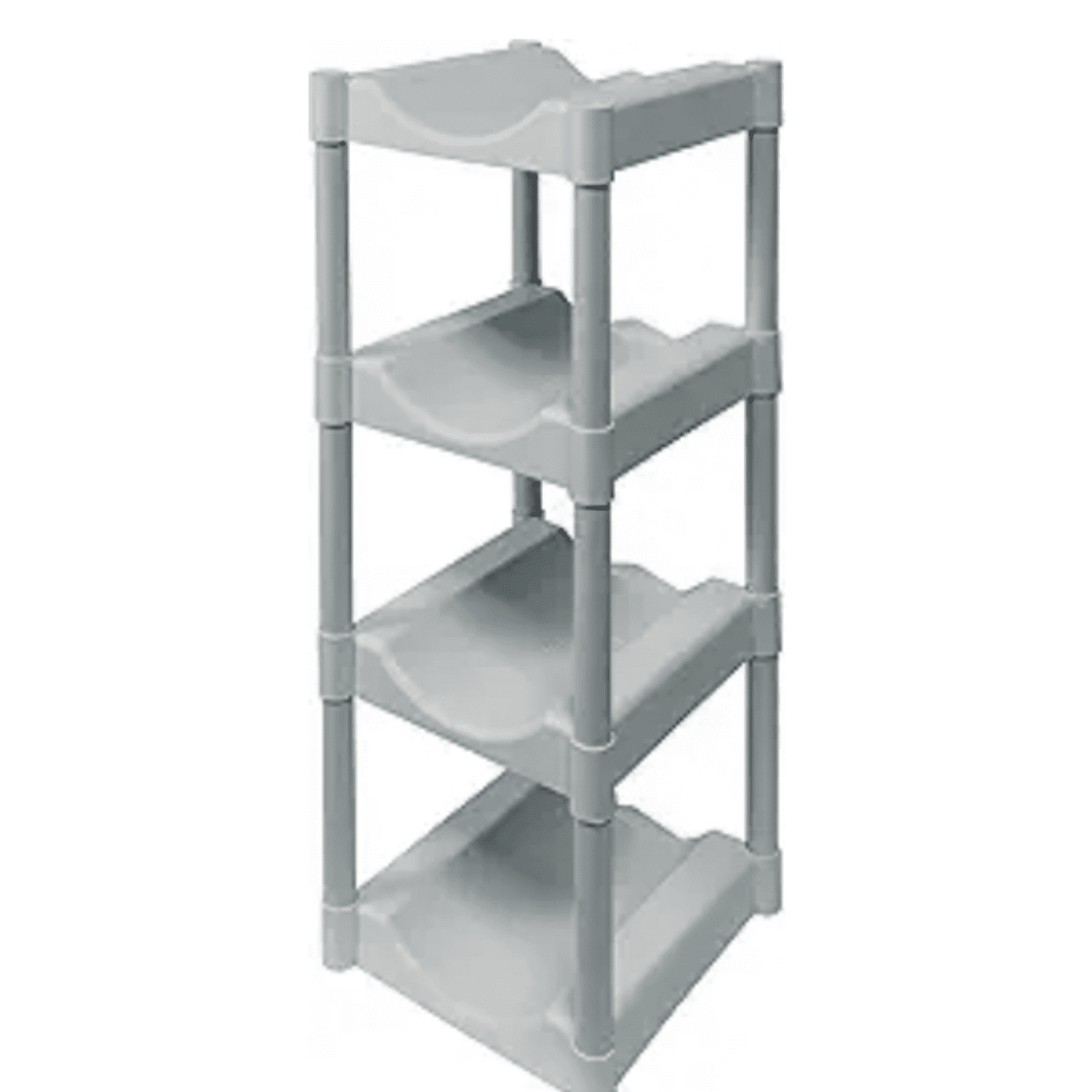 Water Bottle Storage Rack 4 Tray - Plastic Water Bottle Organizer for ...