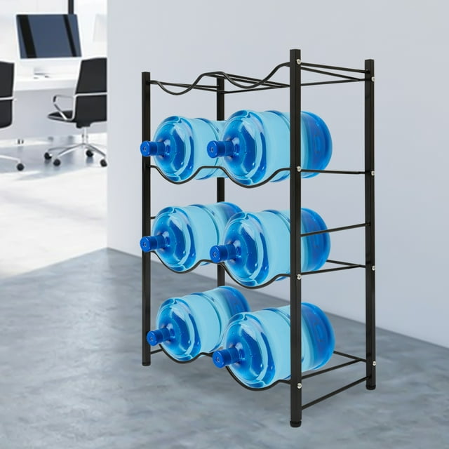 Water Bottle Storage Rack 5 Gallon Water Cooler Jug Rack 4-Tier for 8 Bottles - Walmart.com