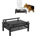Water Bowl Dispenser Stand with Storage Drawer & Holder Compatible with ...