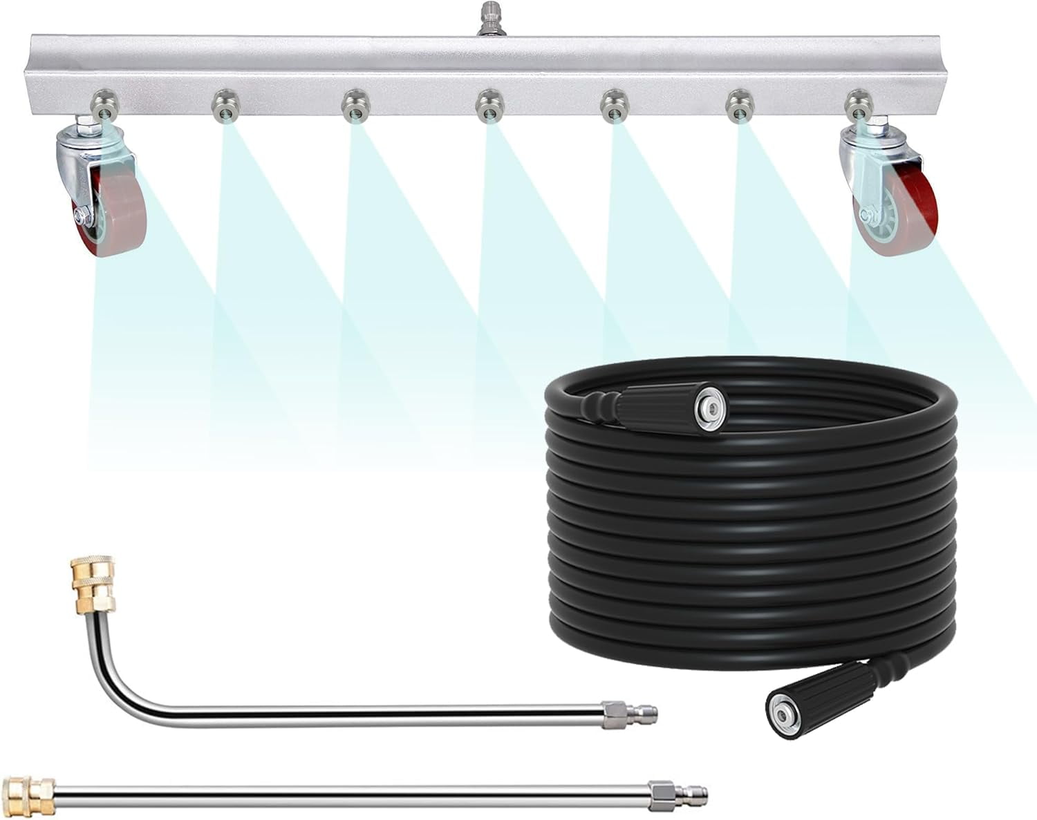 Water Broom for Pressure Washer, Power Broom Sweeper Surface Cleaner ...