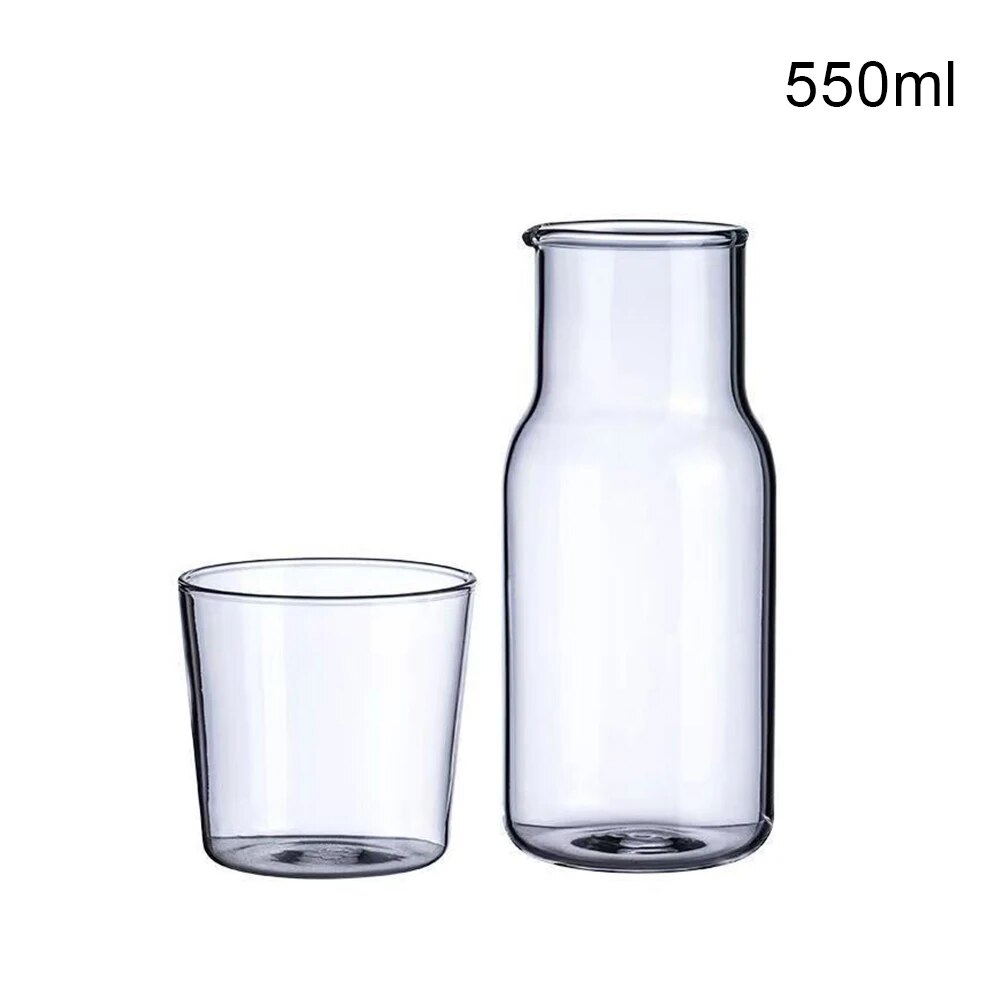 Water Carafe Glass Kettle Set Cold Hot Water Bottle Cup Sets Teacup ...
