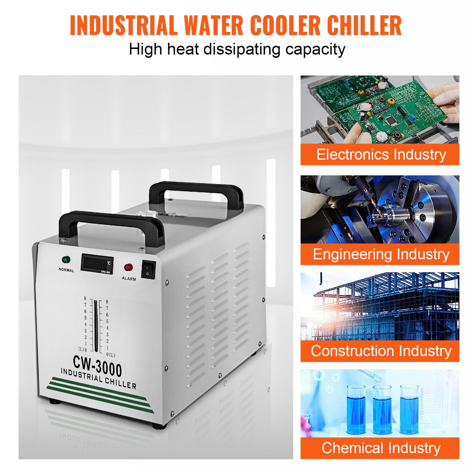 Water Chiller,CW-3000 Industrial Water Chiller 9L,Water Cooling System ...