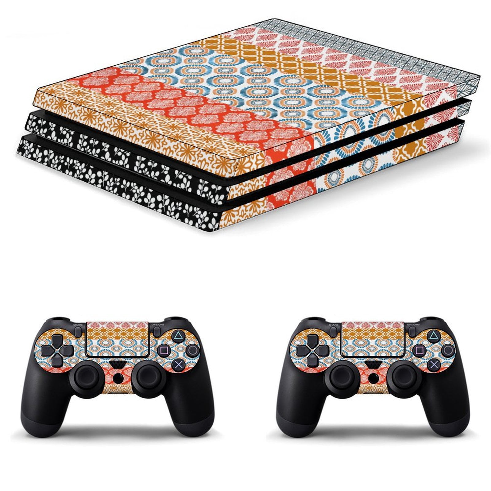 Water Color Bohemian Pattern Multi Colour PS4/PS4 Pro/PS4 Slim Skin ...