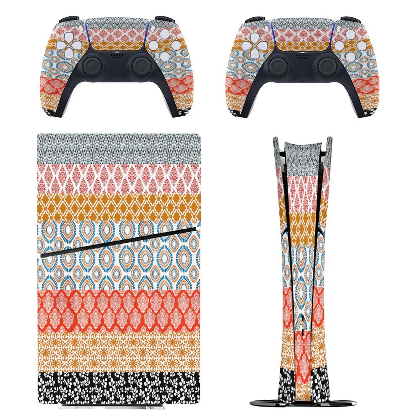 Water Color Bohemian Pattern Multi Colour PS5/PS5 Pro/PS5 Slim Digital ...