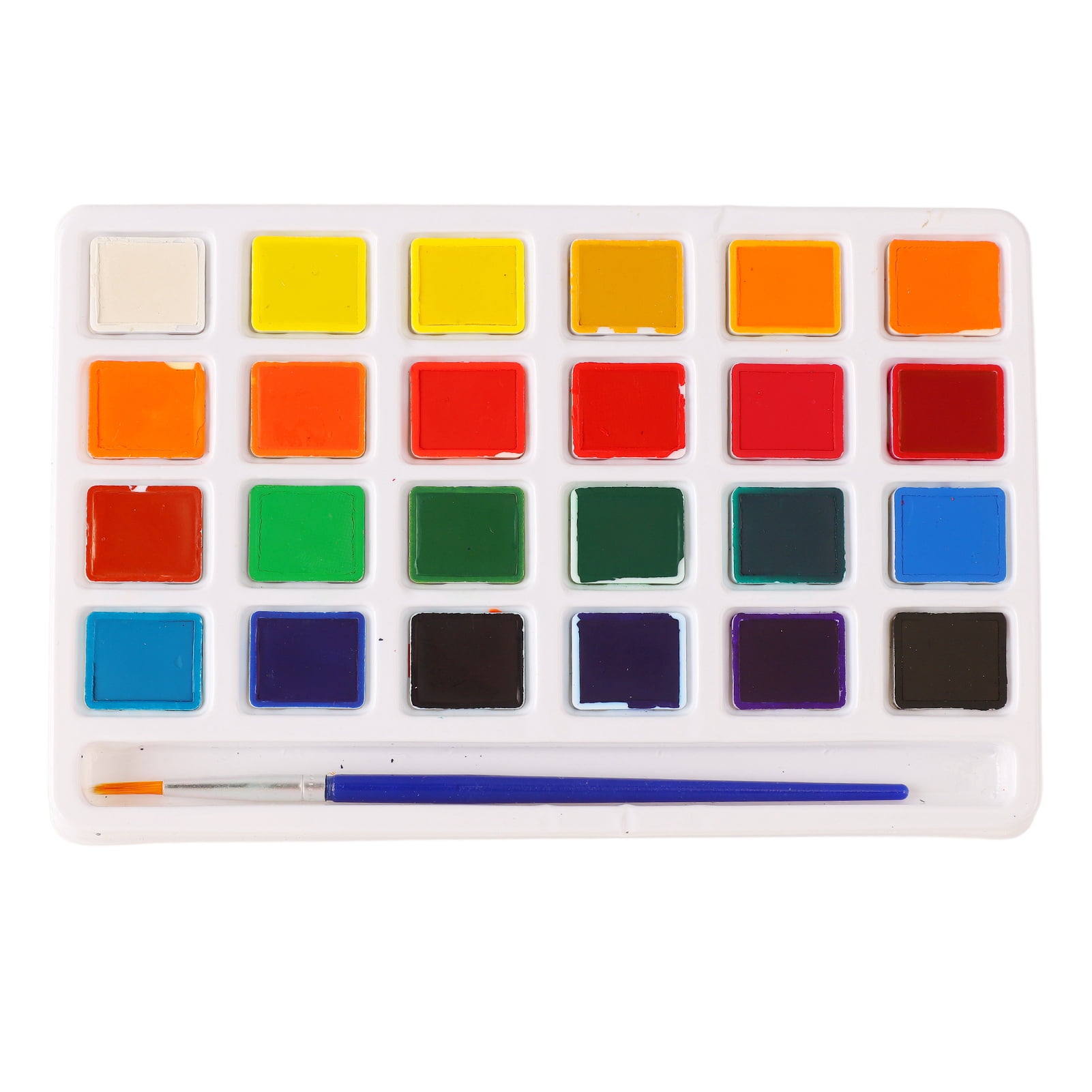 Water Color Paint 24 Colors High Saturation Bright Vibrant Portable ...