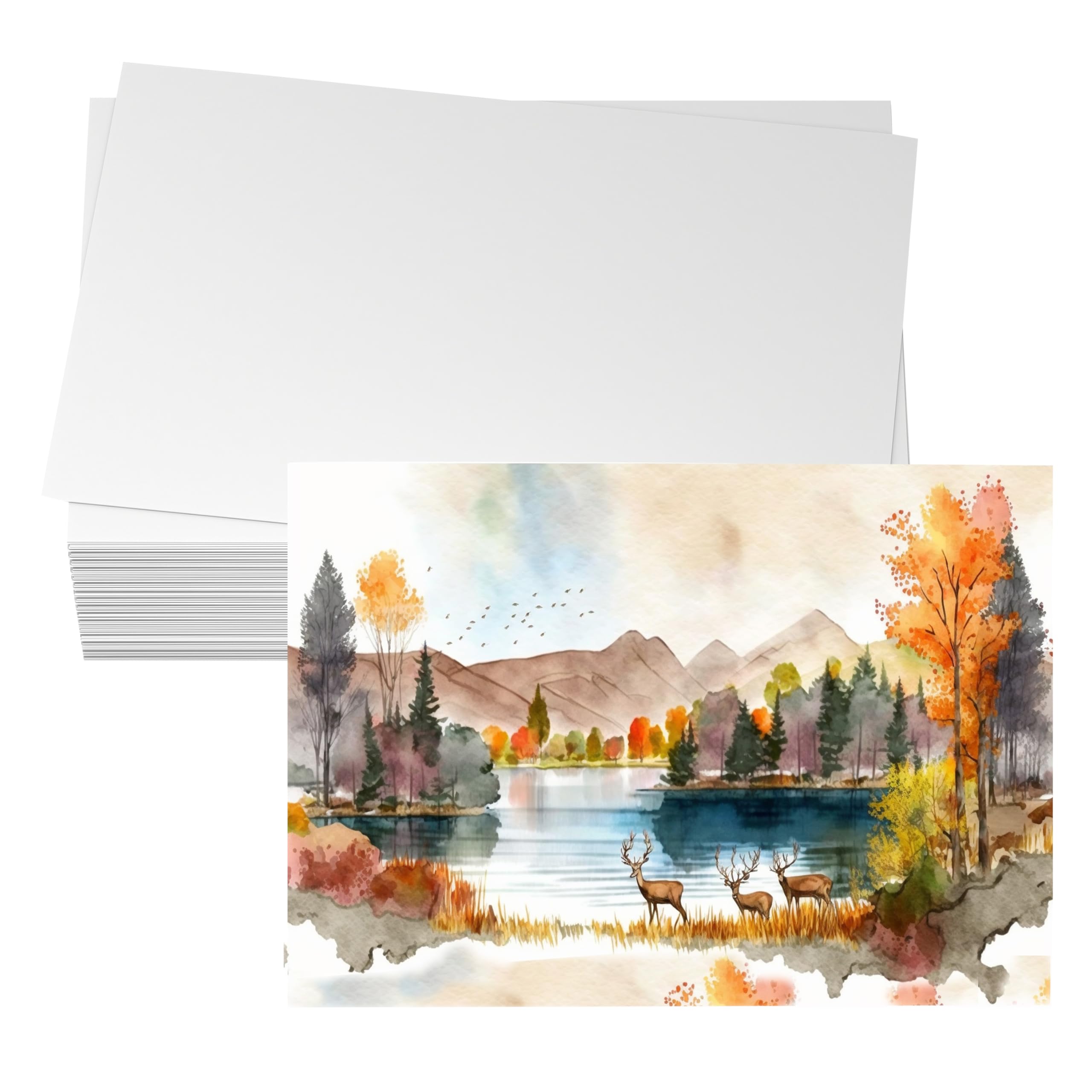 Water Color Paper Pad OIF8 5x7 Inch, 100 Sheets Watercolor Paper Bulk ...
