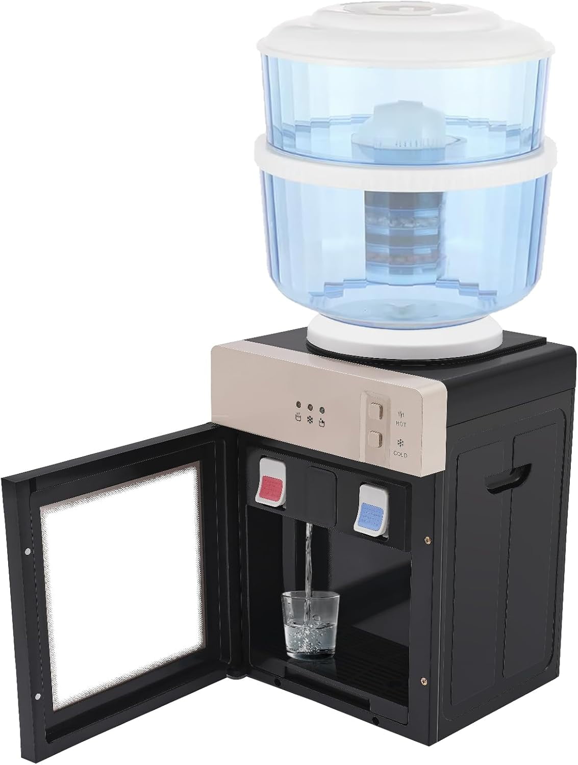 Water Cooler 5 Gallon Top Loading Countertop Hot＆Cold Water Cooler ...