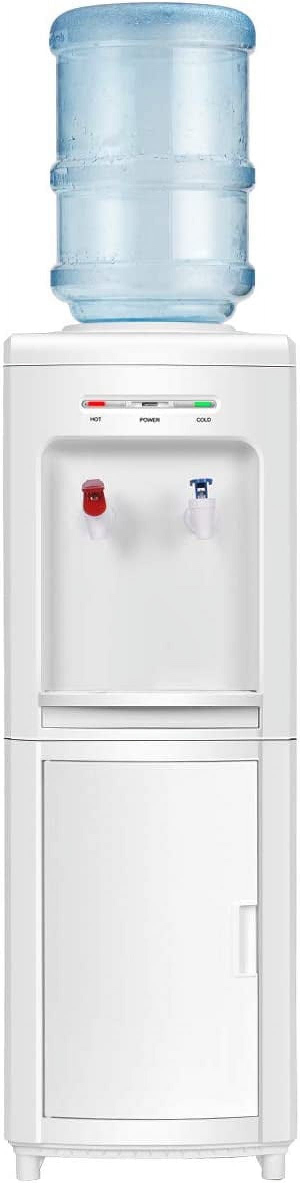 Water Cooler Dispenser for 3-5 Gallon Bottle, Top Loading Hot and Cold ...