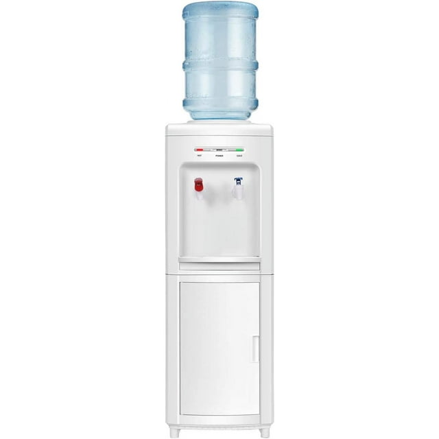 Water Cooler Dispenser for 3-5 Gallon Bottle, Top Loading Hot and Cold ...
