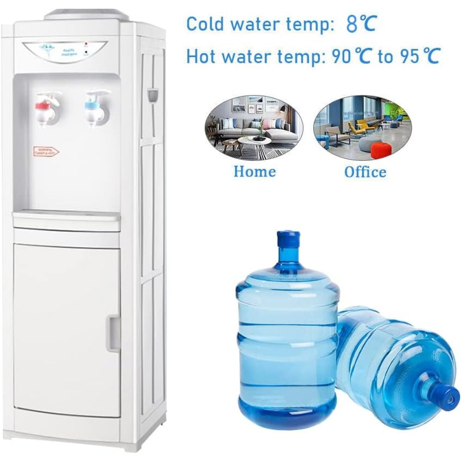 Water Cooler Dispenser 5 Gallon, Top Loading Water Dispenser Hot and ...