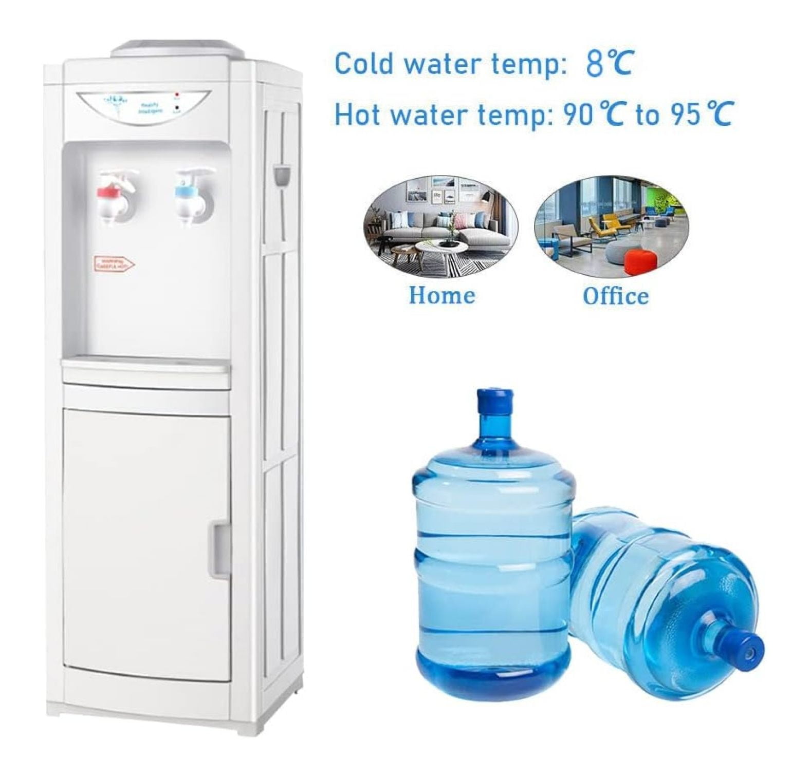 Water Cooler Dispenser 5 Gallon, Top Loading Water Dispenser Hot and ...