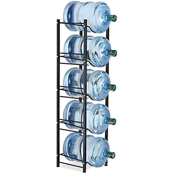 Water Cooler Jug Rack, 5-Tier Heavy Duty Water Bottle Holder Storage ...