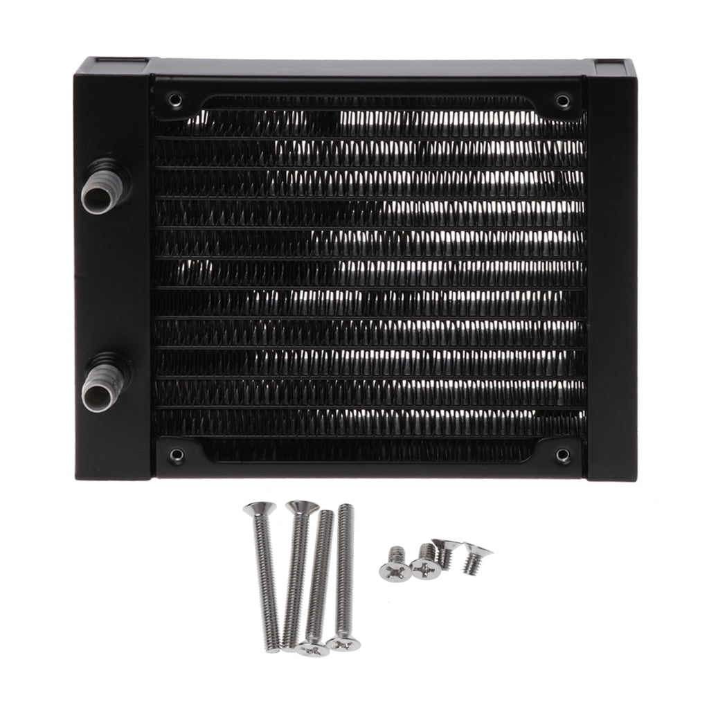 Water Cooling Computer Radiator 12 Pipes Aluminum Heat Exchanger Liquid ...