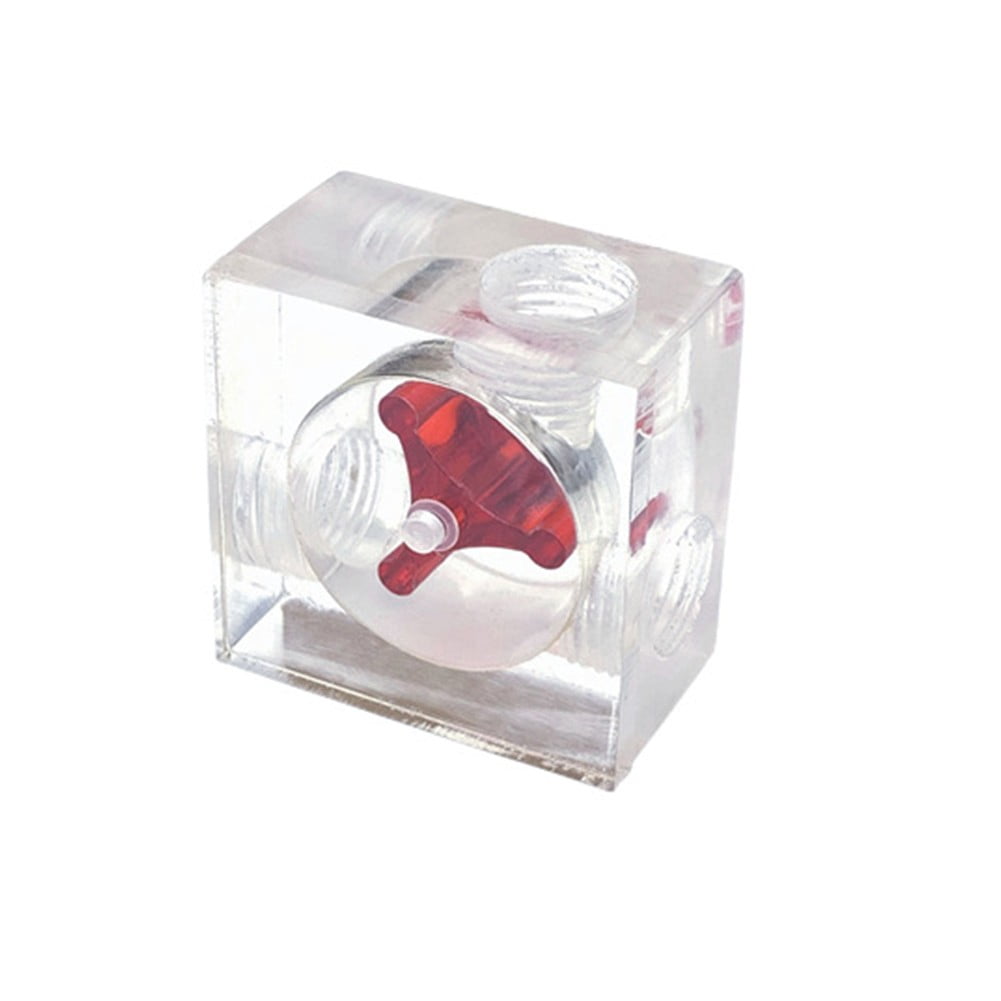 Water Cooling Flow Indicator Acrylic Meter G1/4 Thread for Easy Install ...