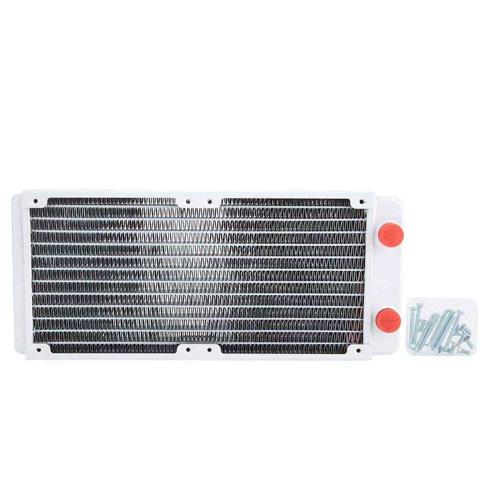 Water Cooling Radiator,240mm Computer RRF12 Water Cooling White Copper ...