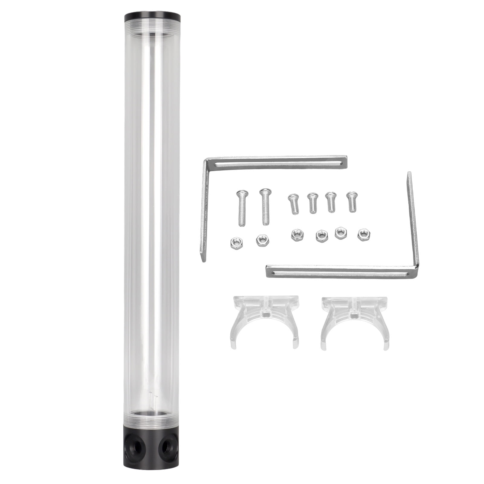 Water Cooling Reservoir Fully Open Acrylic Cylinder Four Holes G1/4in ...