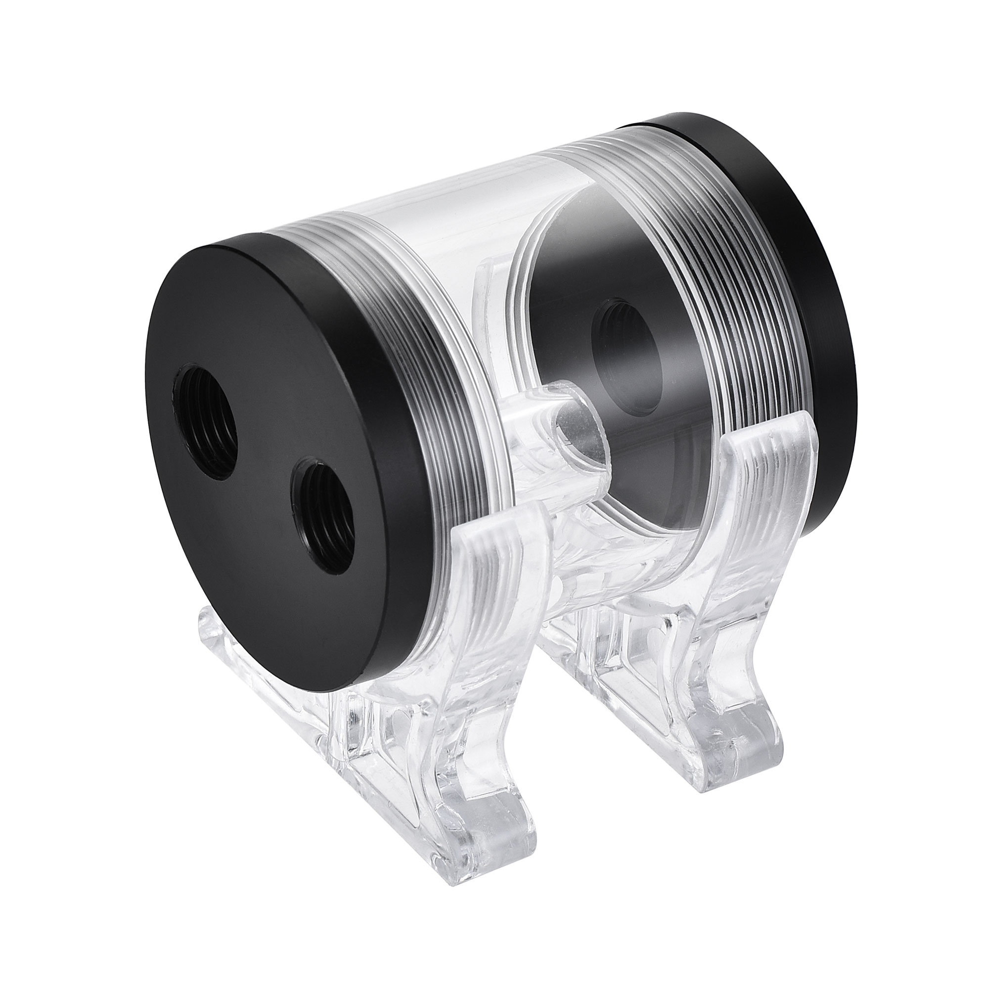 Water Cooling Tank 50mm x 60mm with Acrylic and POM 1 In 2 Out for PC ...