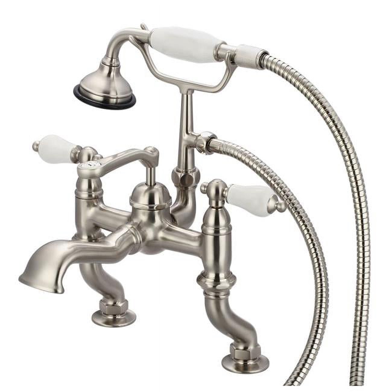Water Creation F6-0004-02-PL Adjustable Center Tub Faucet in Brushed ...