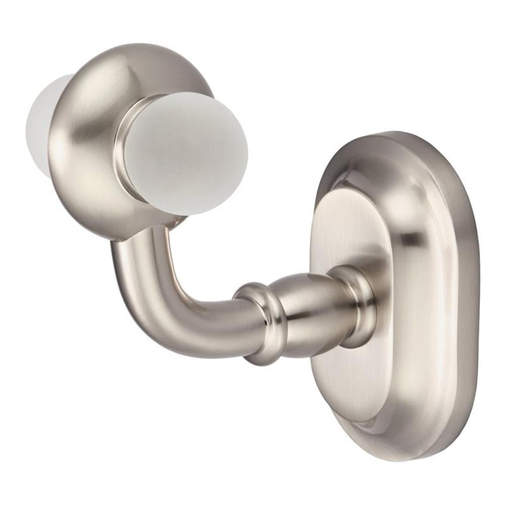 Water Creation Traditional Solid Brass Robe Hook in Brushed Nickel ...