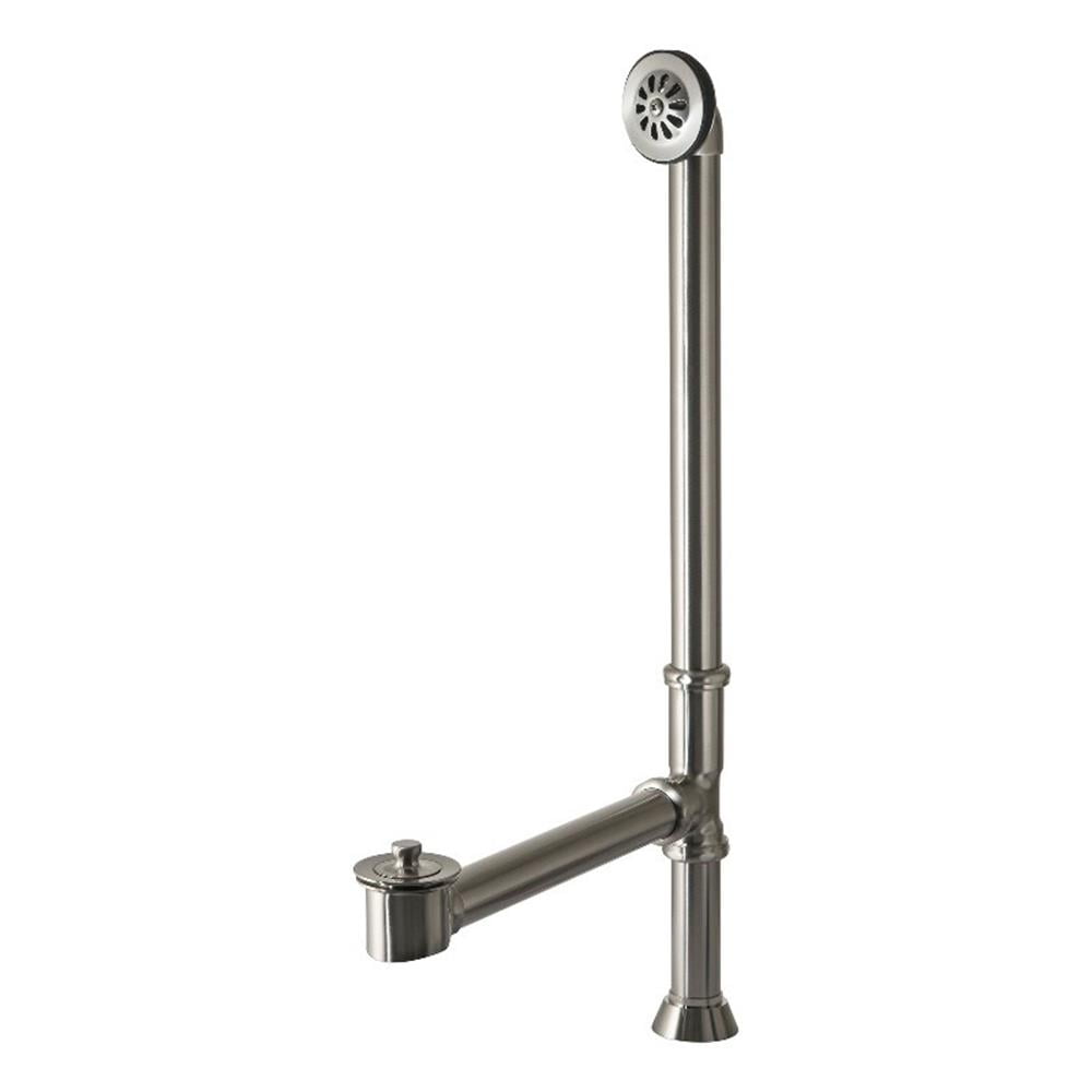 Water Creation Transitional Solid Brass Tub Drain in Brushed Nickel ...