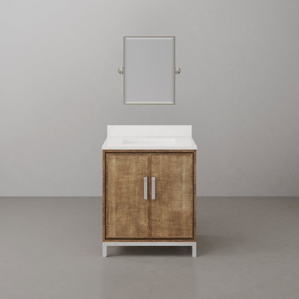 Water Creation Westin 30 In. Single sink Whitebrook Quartz Countertop ...