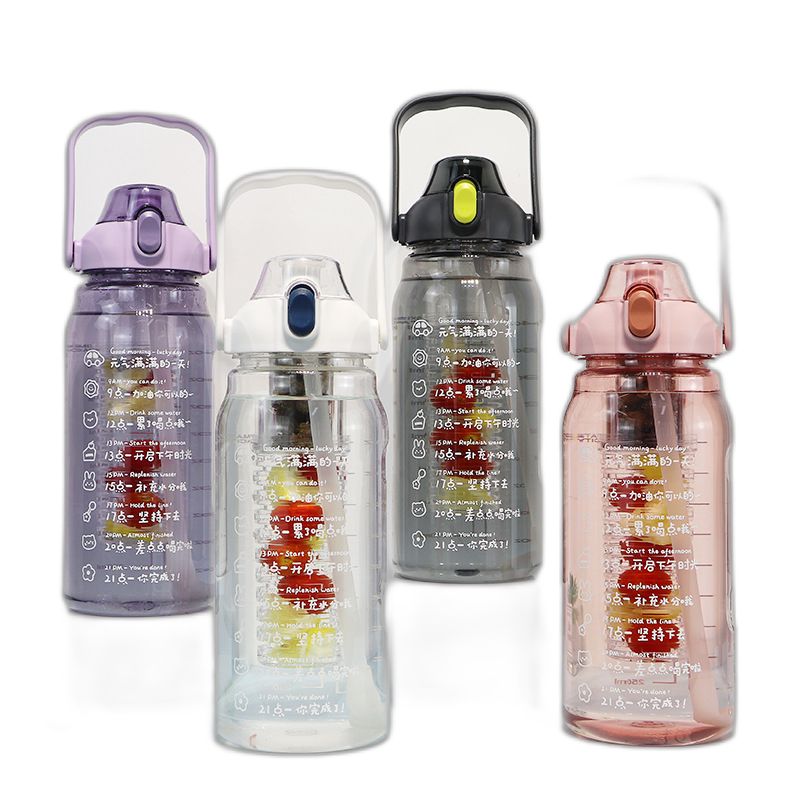 Water Cup 2000Ml Double Drink With Medicine, Tea And Fruit, Plastic ...