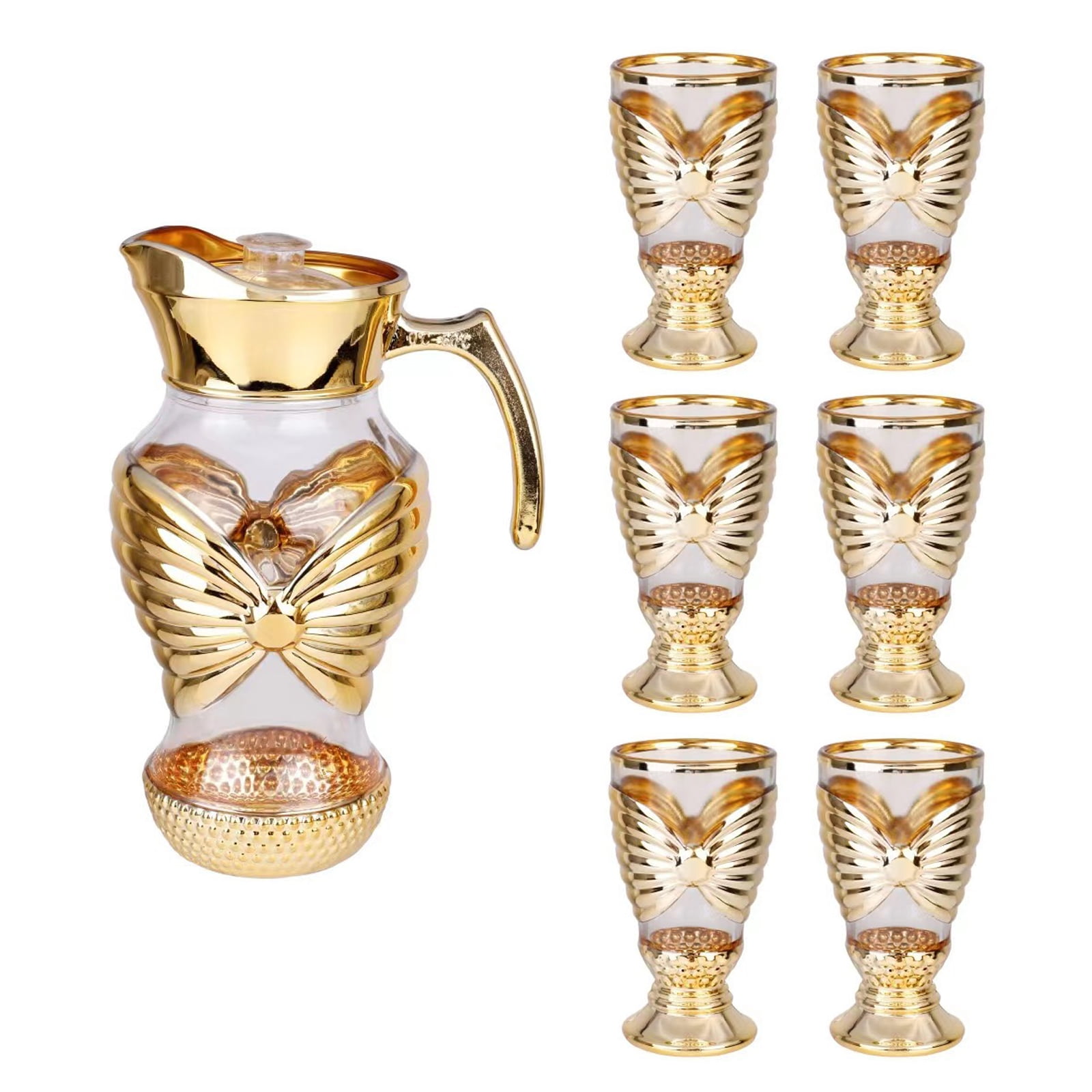 Water Cup Buffet Water Pitcher Buffet Table Glass Retro Bar Nightstand ...