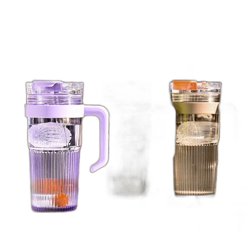 Water Cup Portable Straw Plastic Cup Summer Male And Female Student ...