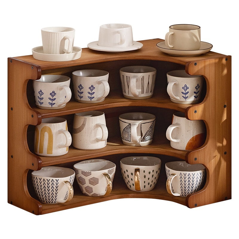 Water Cup Storage Rack Desktop Cup Holder Tea Set Storage - Walmart.com