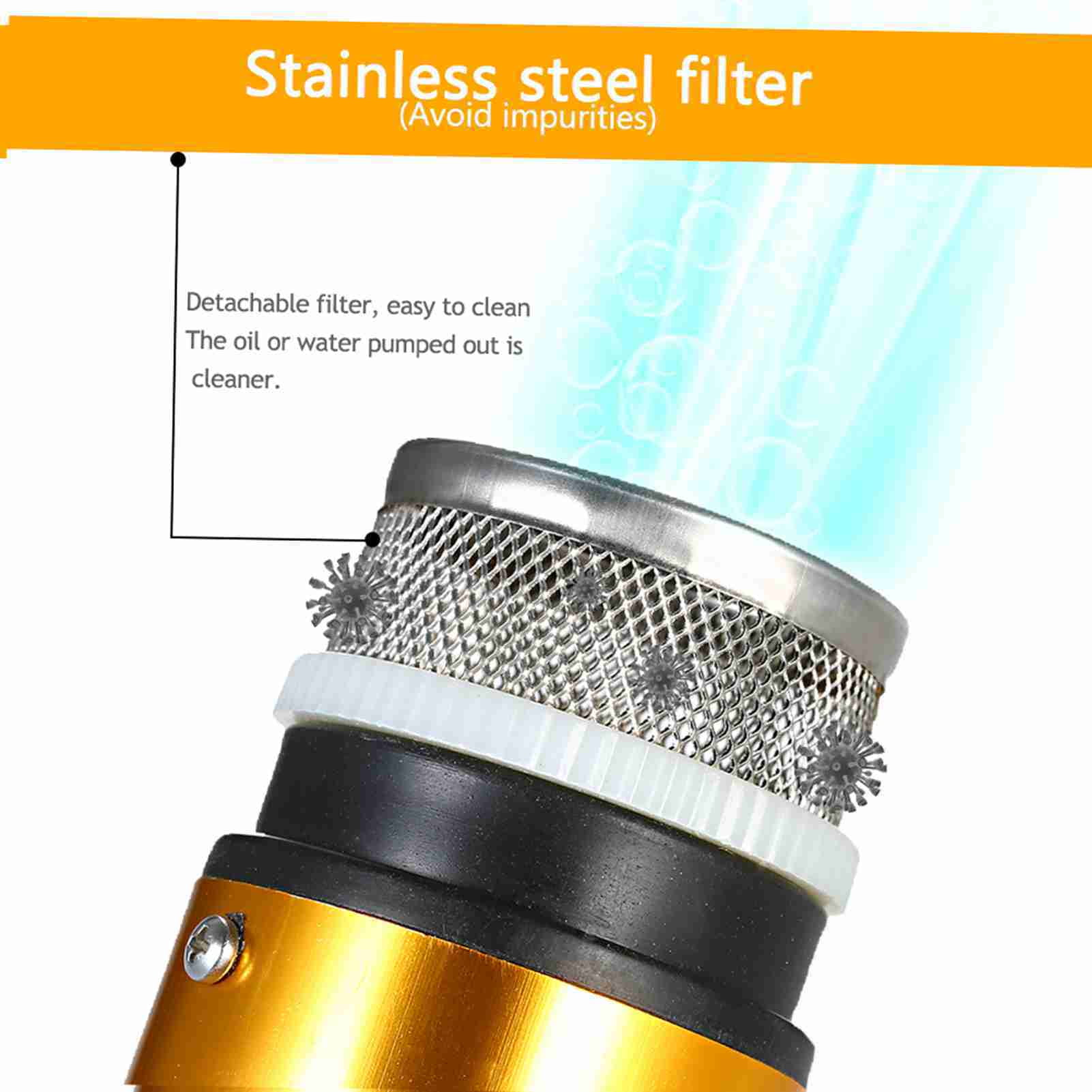 Water DC 12V/24V Submersible Pump For Pumping Diesel Oil Water 51mm ...