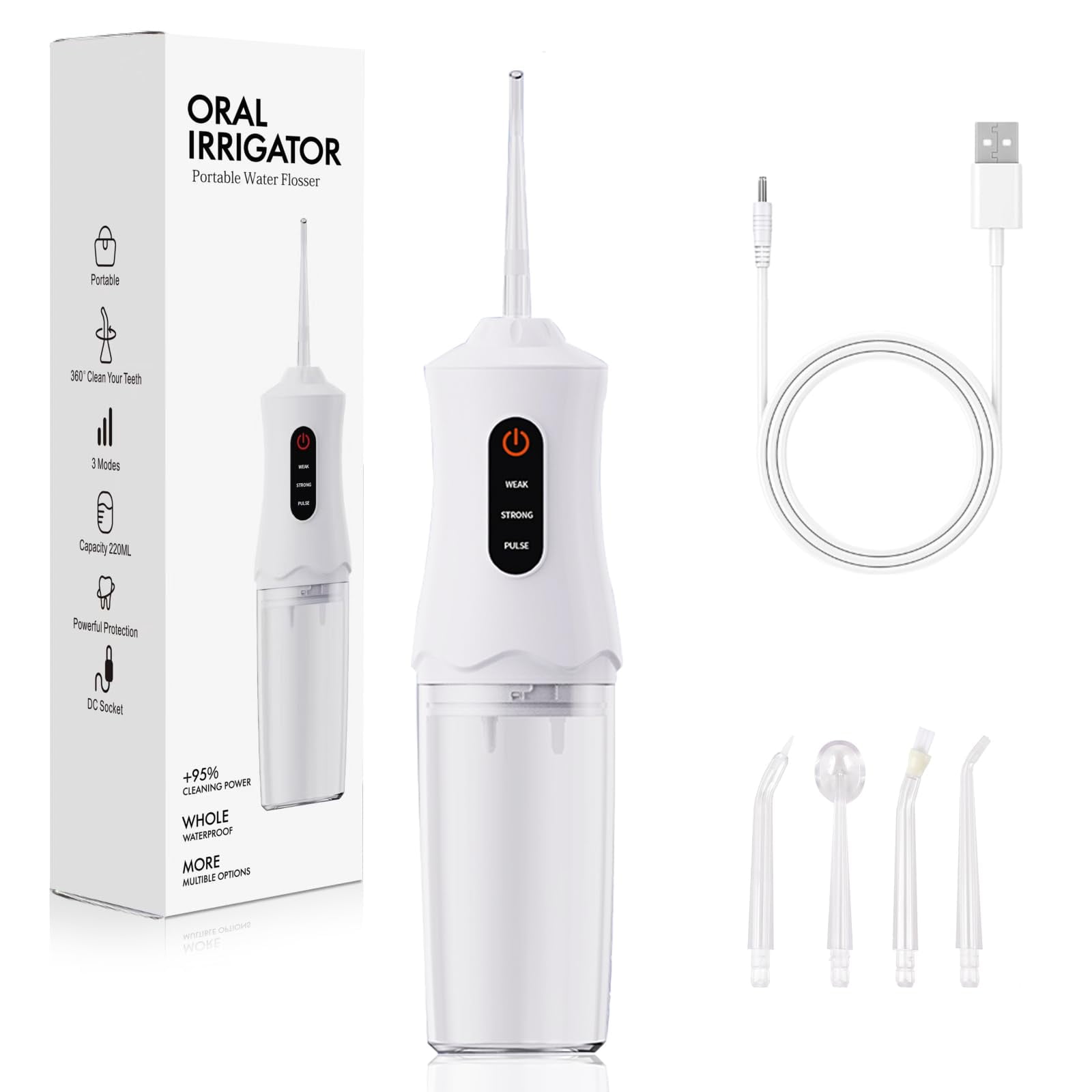 Water Dental Flosser Cordless SSF20 for Teeth Cleaning and Flossing ...