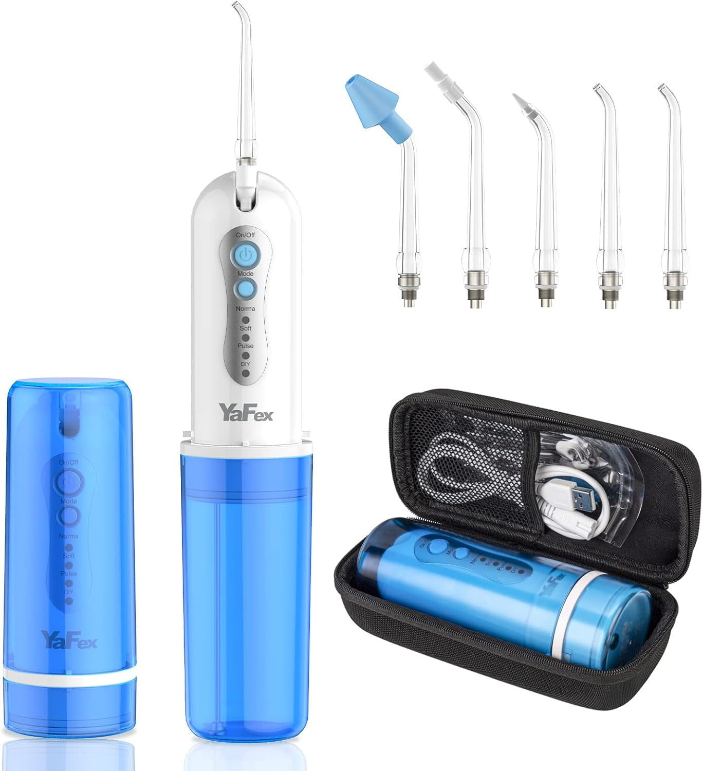 Water Dental Flosser Cordless for Teeth: Portable Oral Irrigator ...
