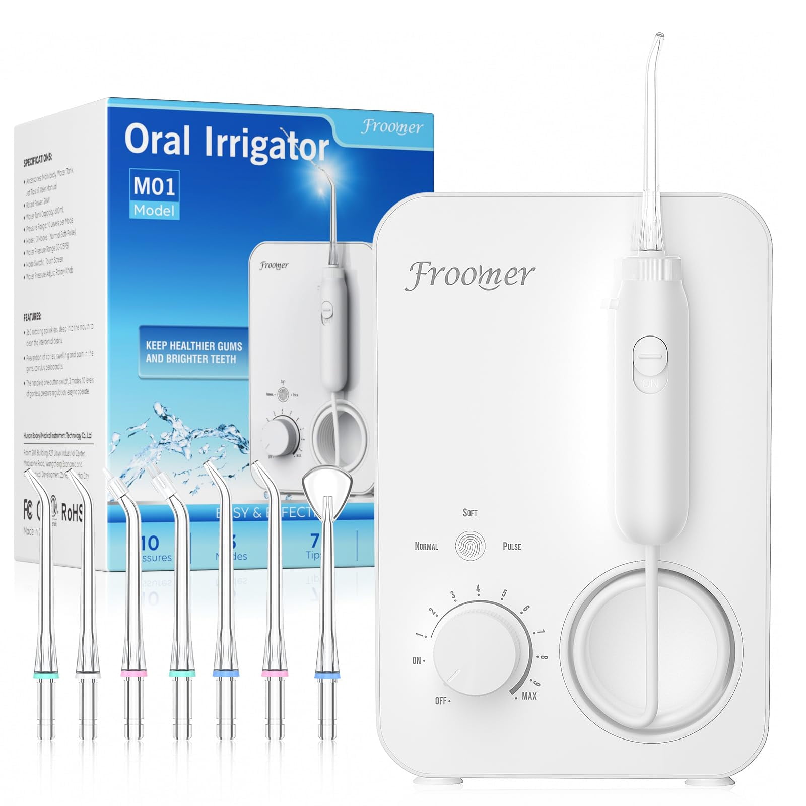 Water-Dental-Flosser-Pick for Teeth-3 Modes MMF7 Water Teeth Cleaner 10 ...