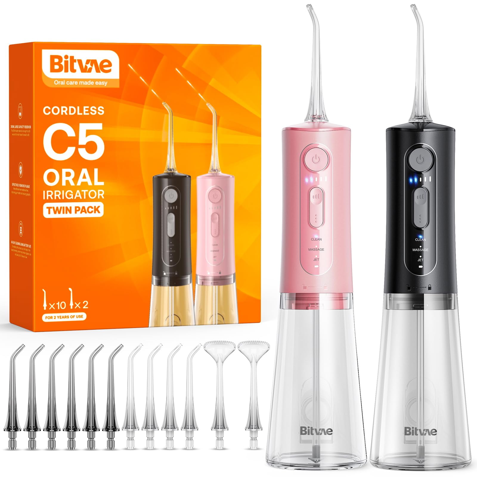 Water Dental Flosser Teeth IFF17 Pick: Bitvae 2 Cordless Oral Irrigator ...
