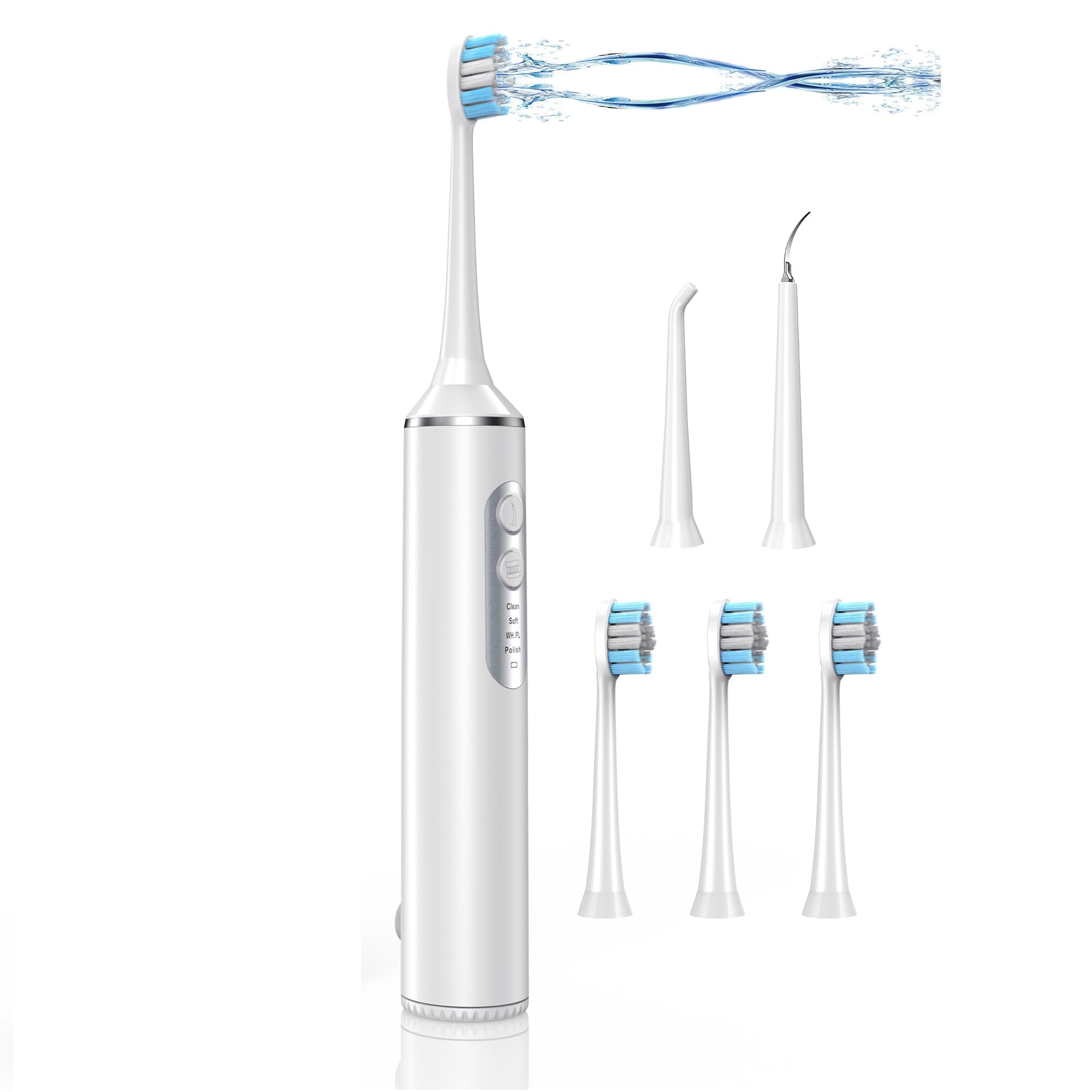 Water Dental Flosser with Electric Toothbrush, Teeth Cleaning Kit with ...