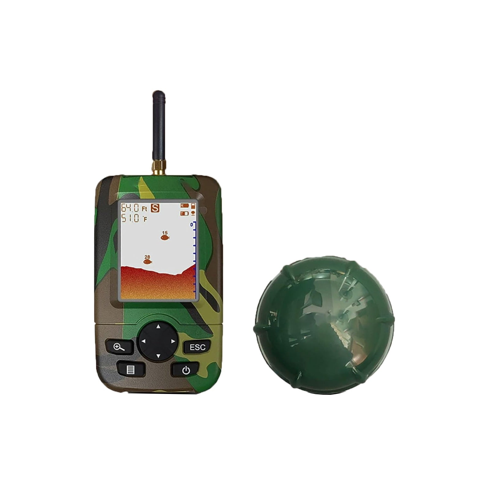 Water Depth Fish Finders Wireless Fishing Finder for Ice, Accurately ...