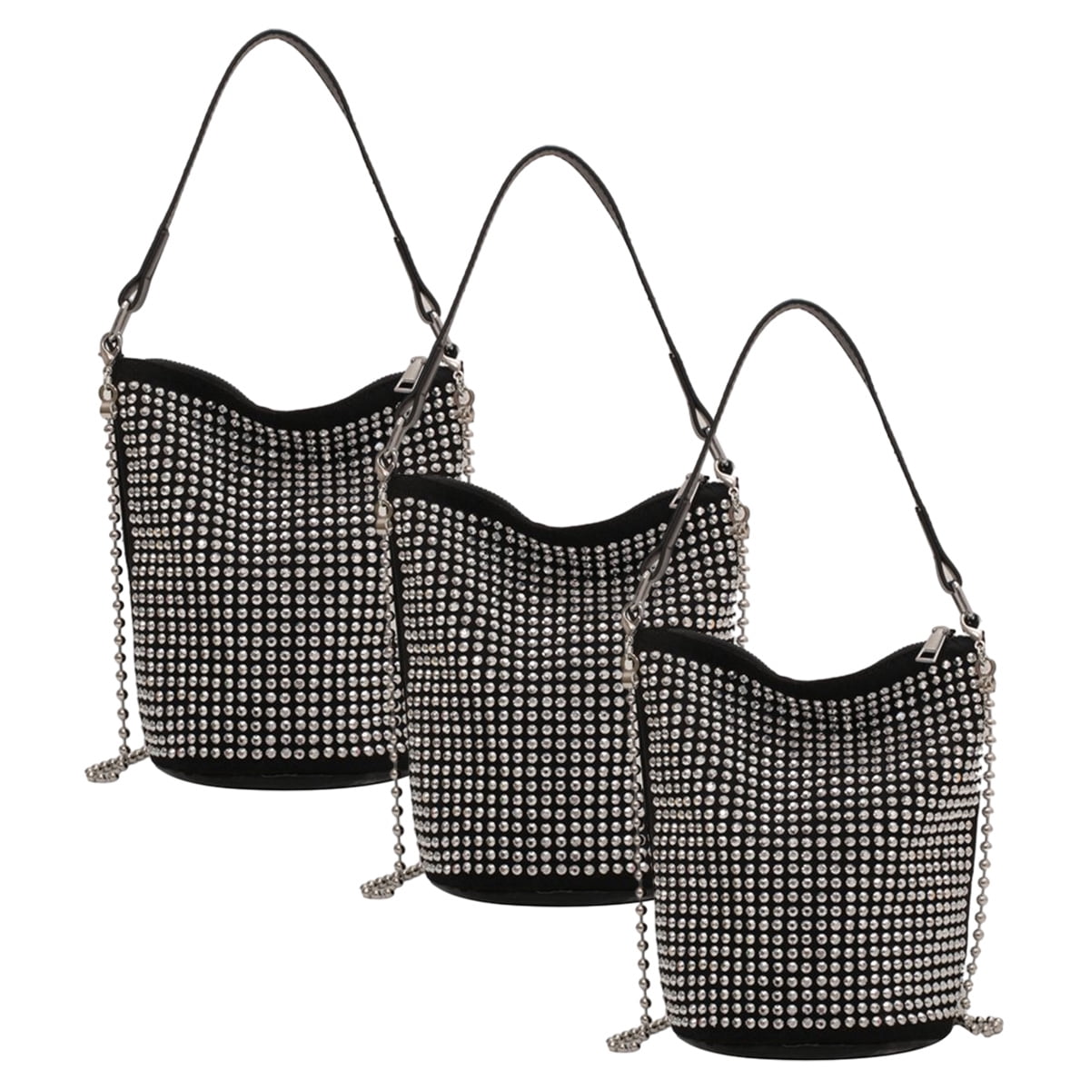 Water Diamond Rivet Evening Wallet Women's Clutch Crossbody Mini ...