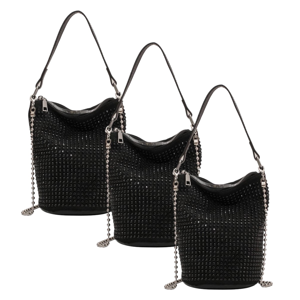 Water Diamond Rivet Evening Wallet Women's Clutch Crossbody Mini ...