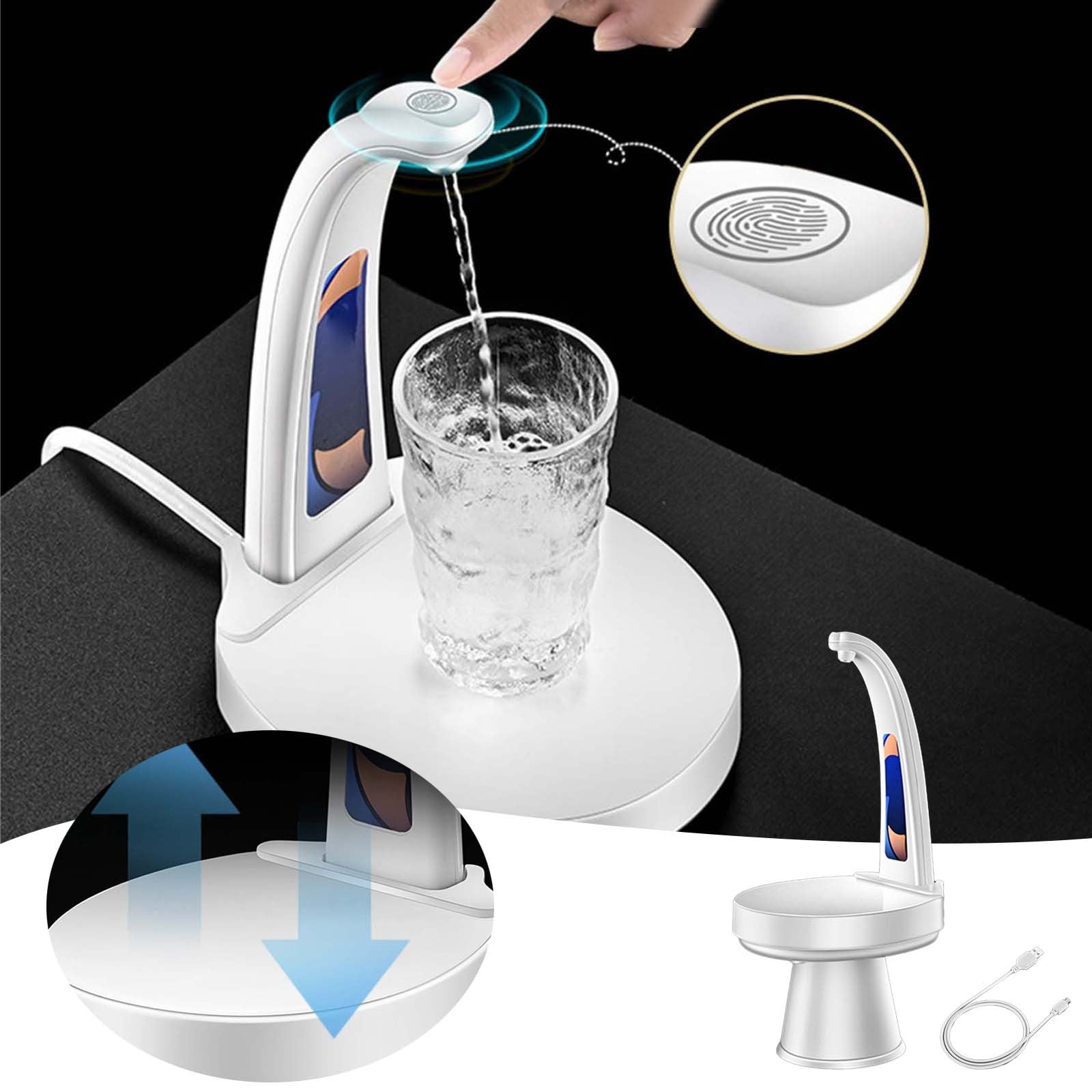 Water Dispenser for 1/1.6/4 Gallon Bottle Automatic Drinking Water Jug ...