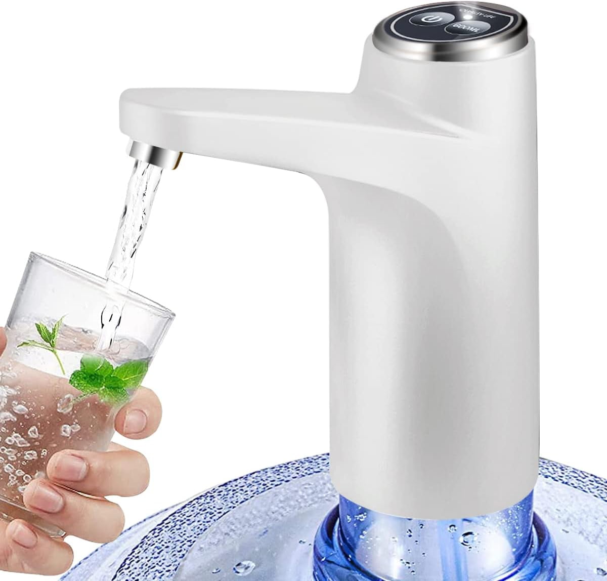 Water Dispenser for 5 Gallon Bottle, 600ml Quantitative Water Pump,2 ...